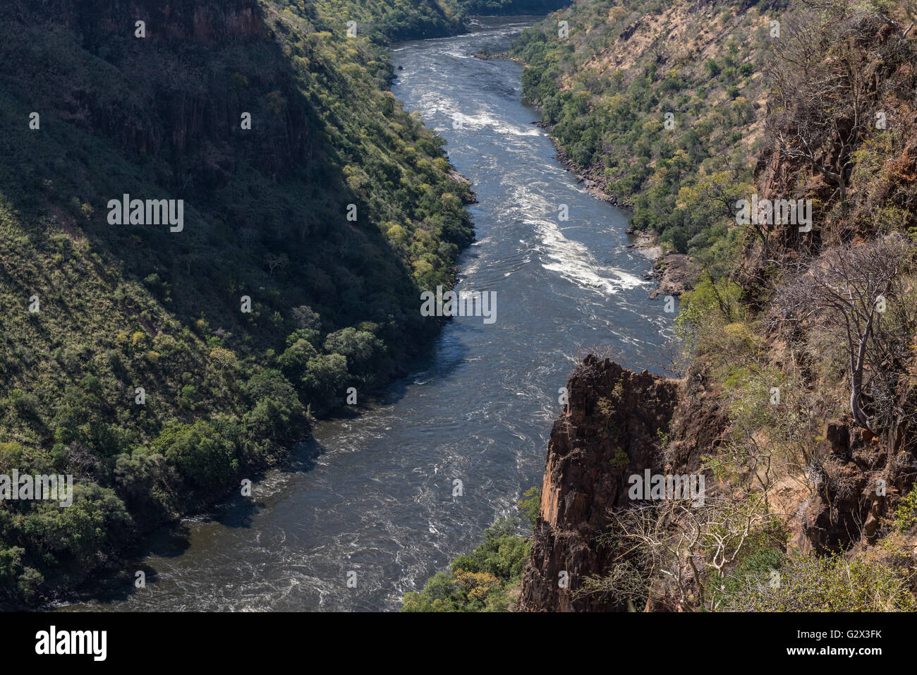 The Batoka Gorge beneath Gorges Lodge in Zimbawe Stock Photo - Alamy