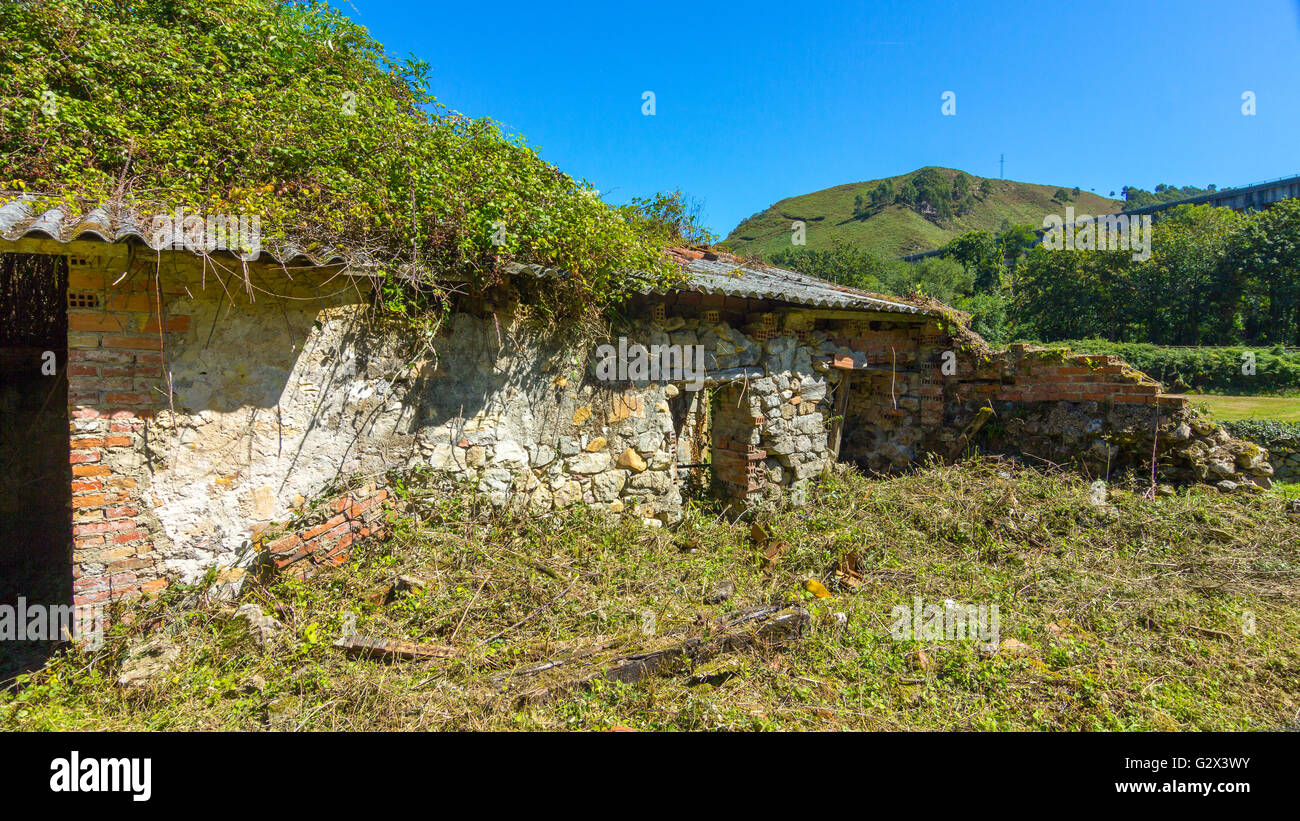 Old abandoned farmhouse in ruins Stock Photo - Alamy