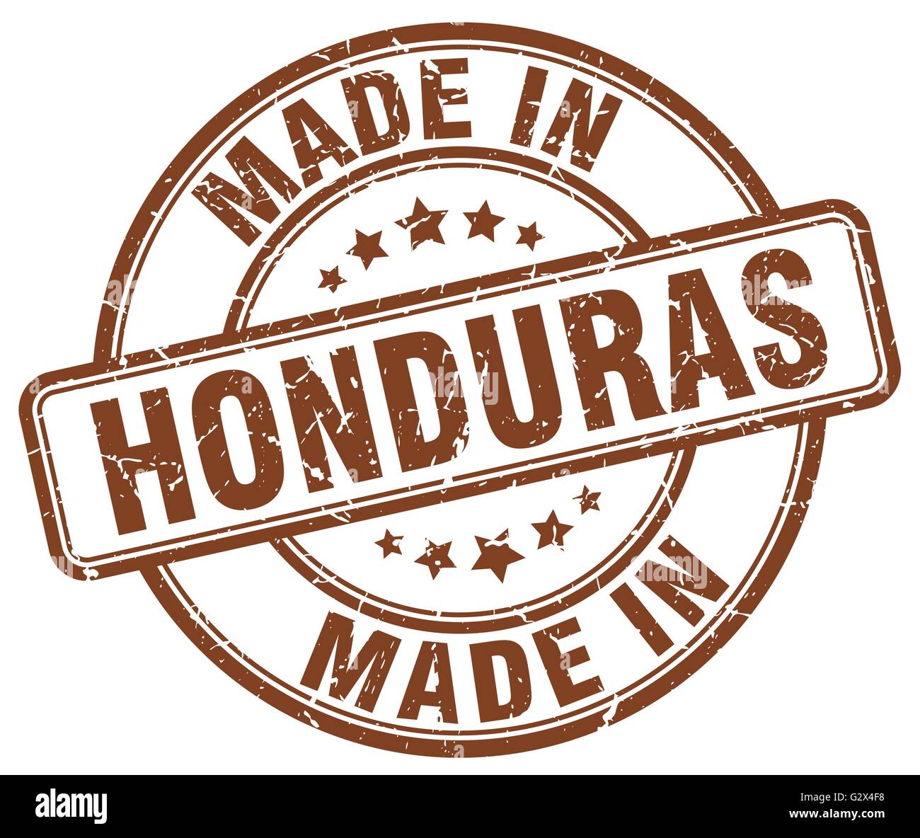 made in Honduras brown grunge round stamp Stock Vector Image & Art - Alamy