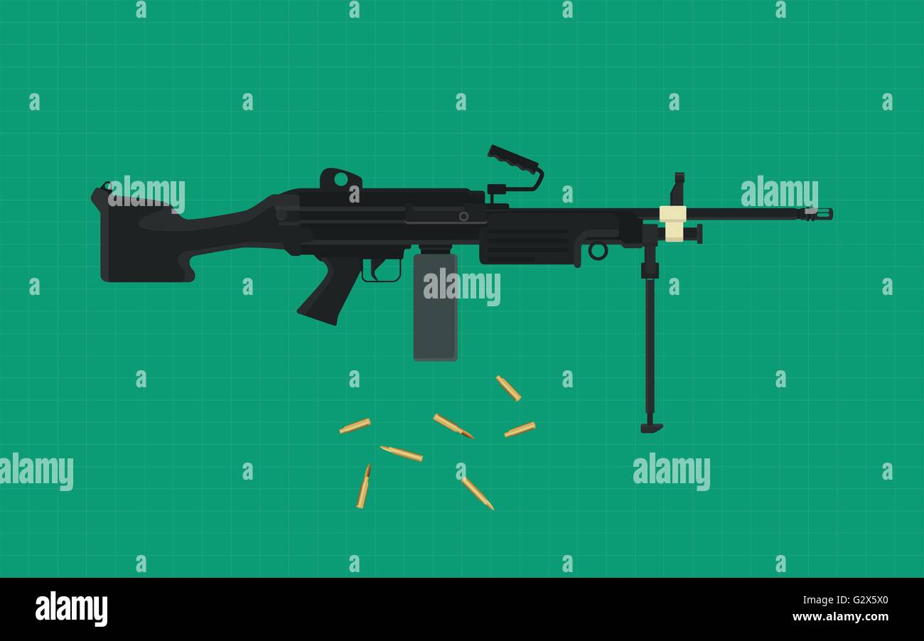 Scope of an m249 Stock Vector Images - Alamy