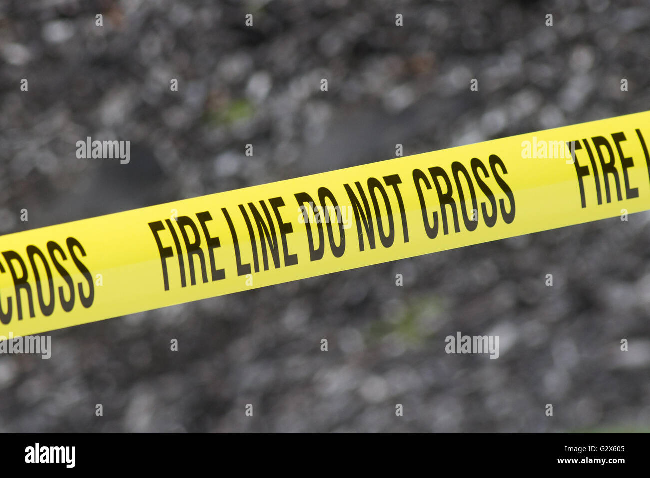 Fire department tape in Belleville Ont., on April 29, 2016 Stock Photo ...