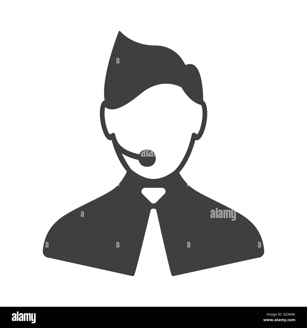 Call center face man Black and White Stock Photos & Images - Alamy