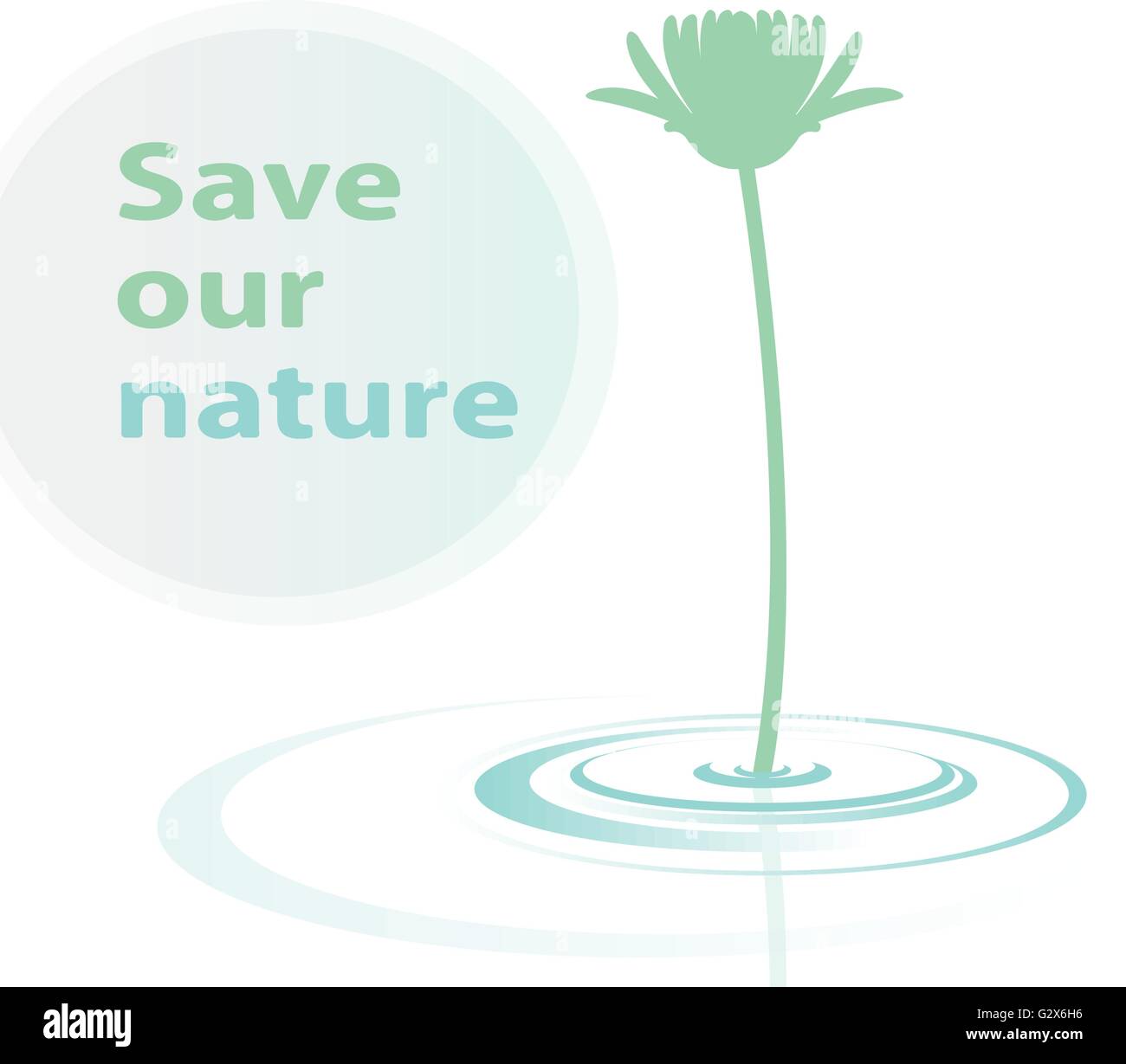 Save our nature Stock Vector Image & Art - Alamy