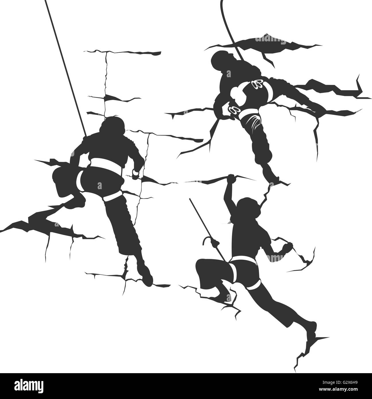 Rock climbing hands Black and White Stock Photos & Images - Alamy