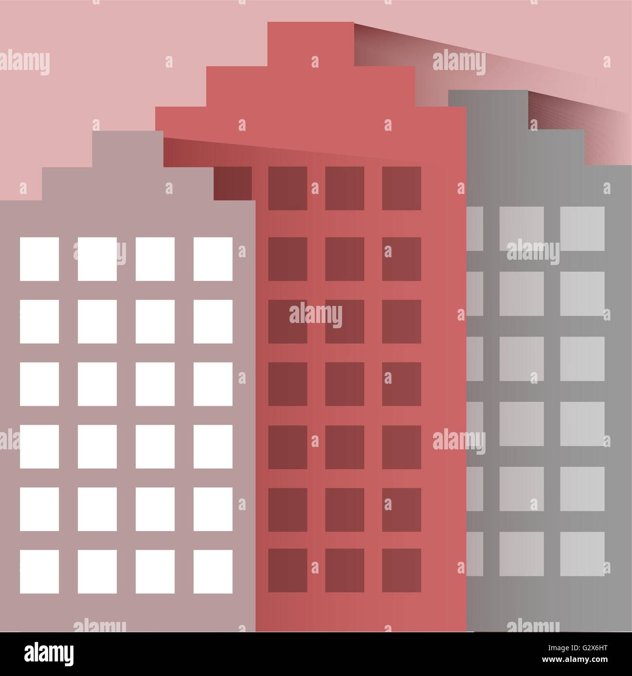 Pink suburban home Stock Vector Images - Alamy