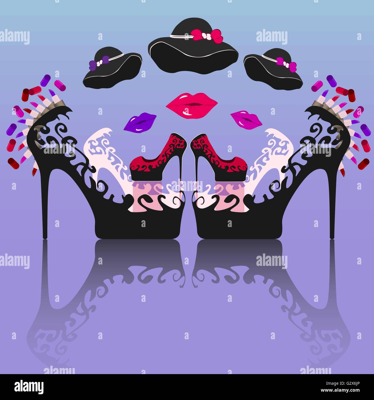 Women luxury clothes Stock Vector Images - Alamy