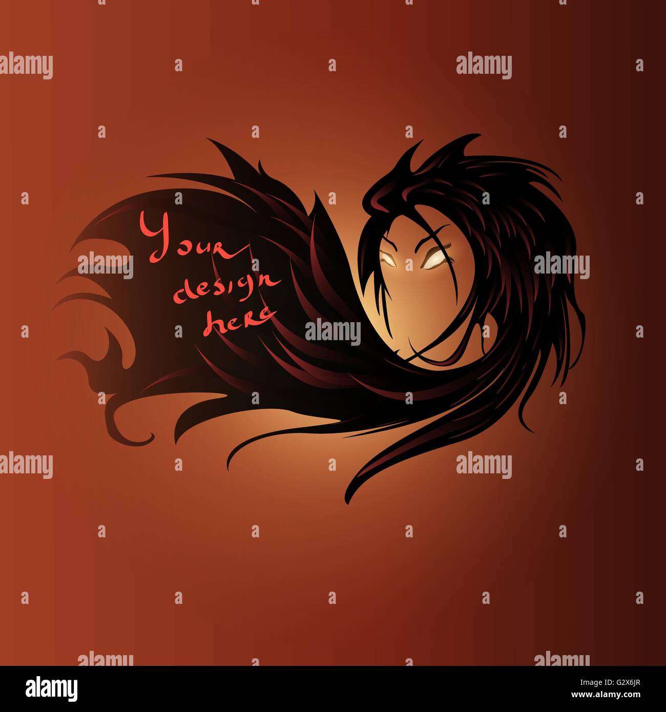 Female hair text background Stock Vector Image & Art - Alamy