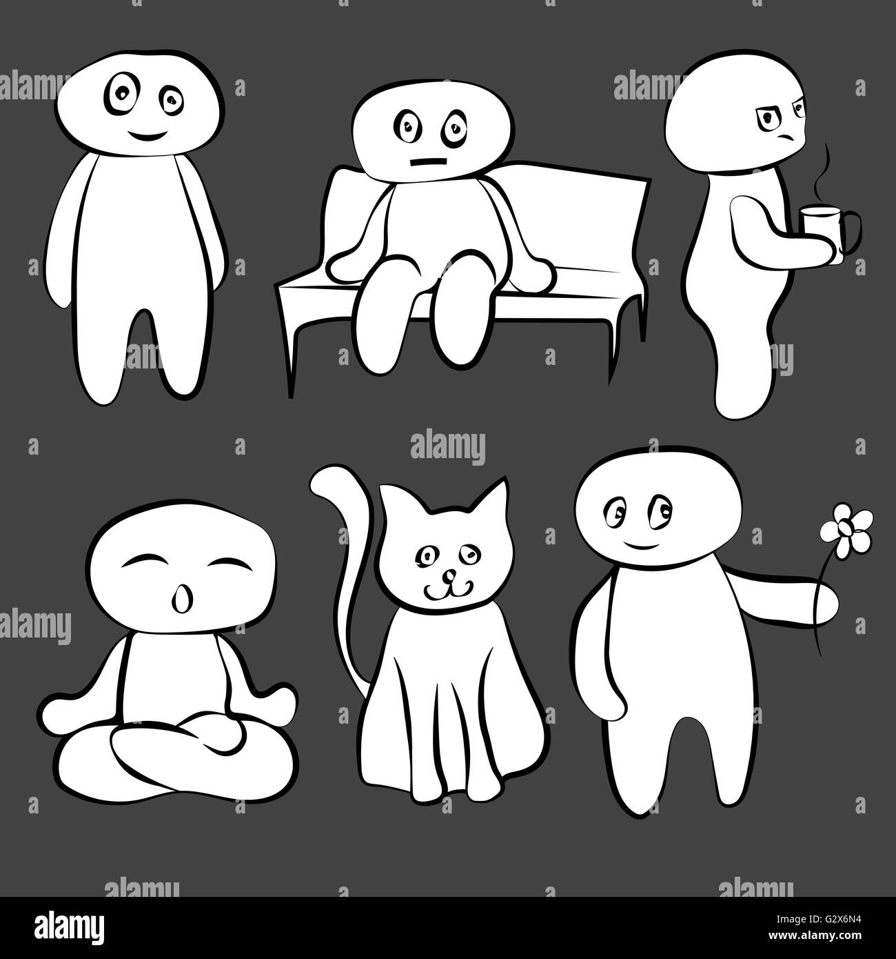 Doodle man is cute Stock Vector Image & Art - Alamy