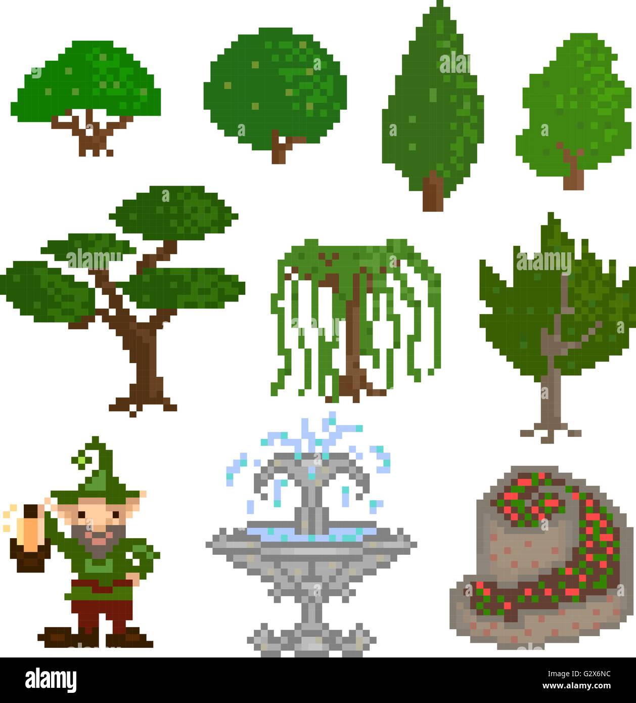 Dwarf willow Stock Vector Images - Alamy