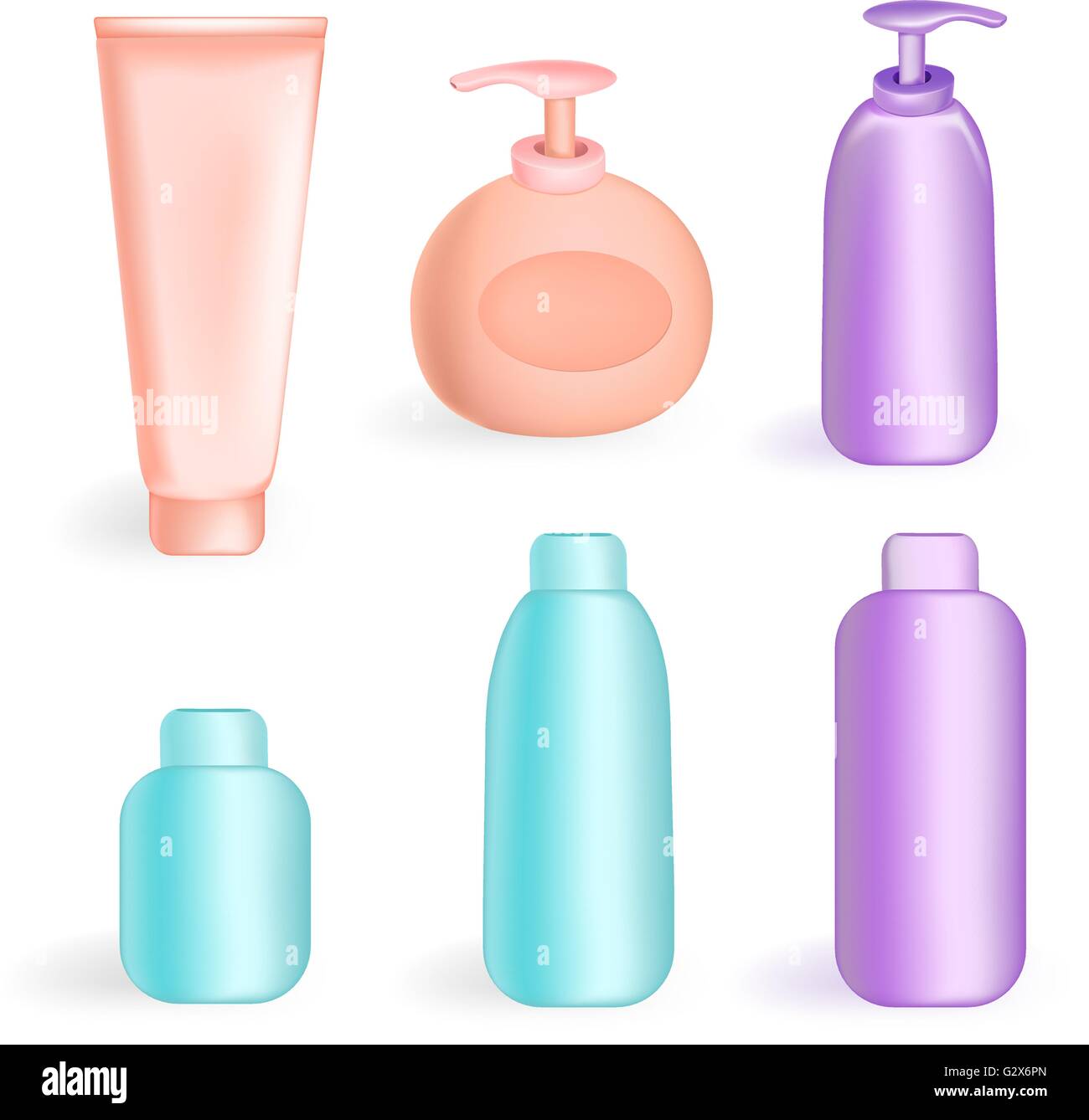 Set tube and jars in color Stock Vector Image & Art - Alamy