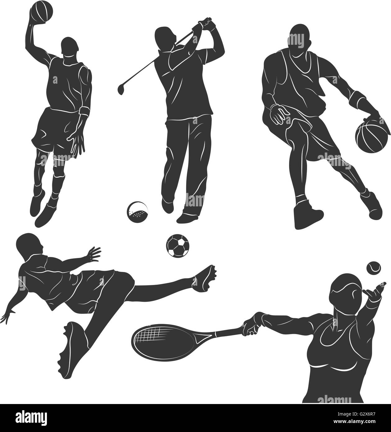 Sport people tennis on Black and White Stock Photos & Images - Alamy