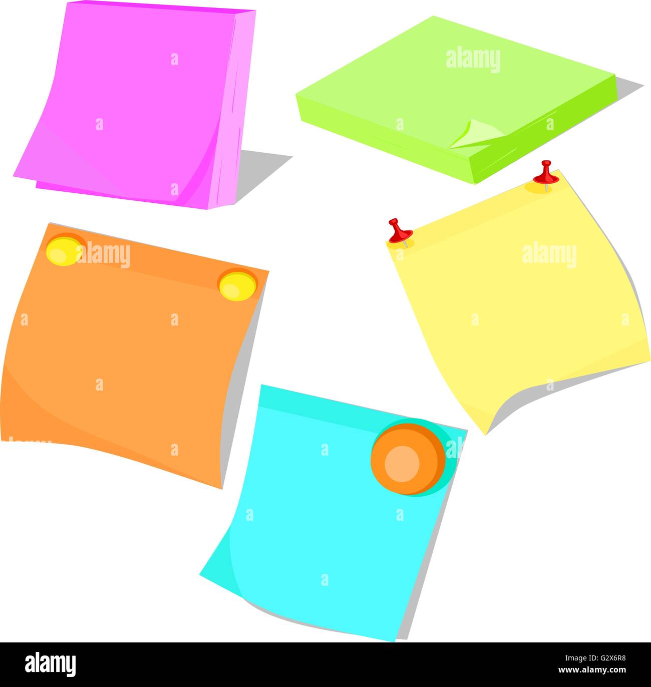 Blank paper sticker note Stock Vector Images - Alamy