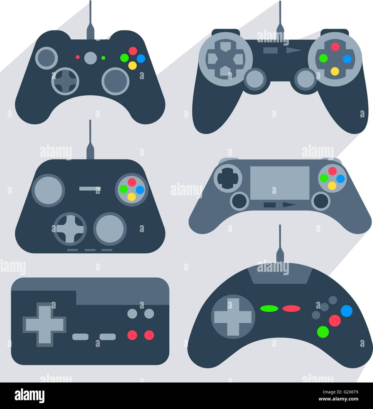 Set gamepad icons Stock Vector Image & Art - Alamy