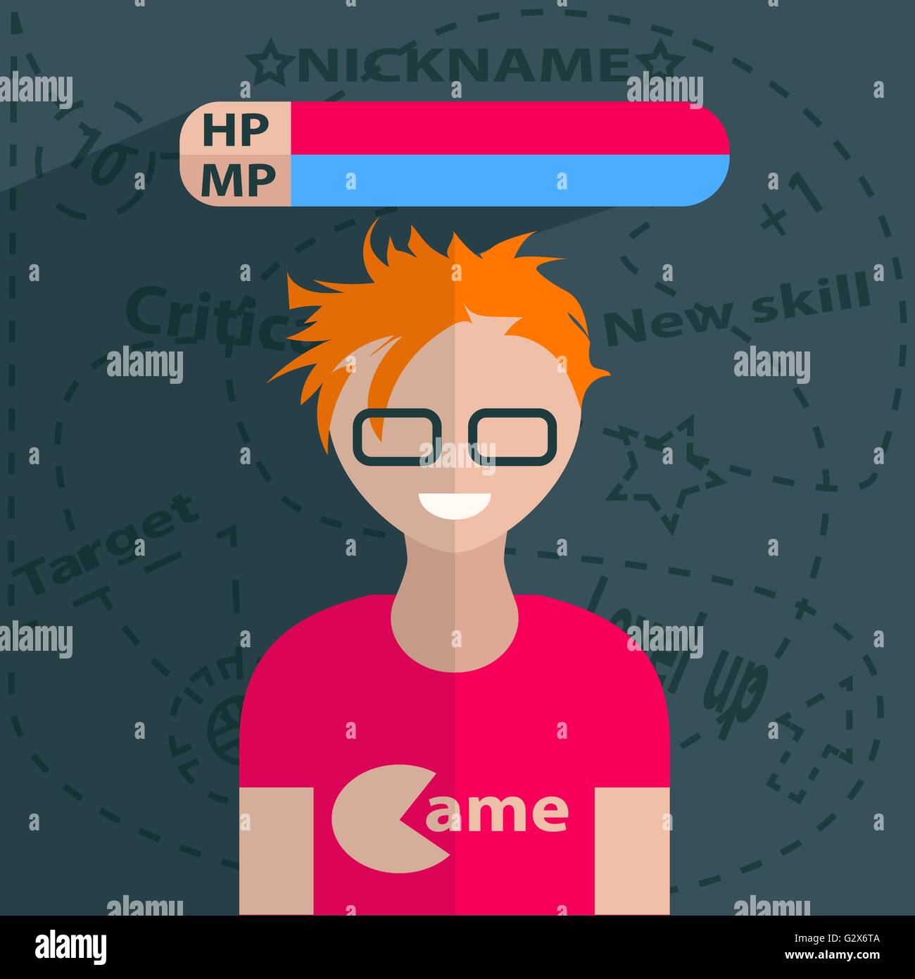Gamer boy character Stock Vector Image & Art - Alamy