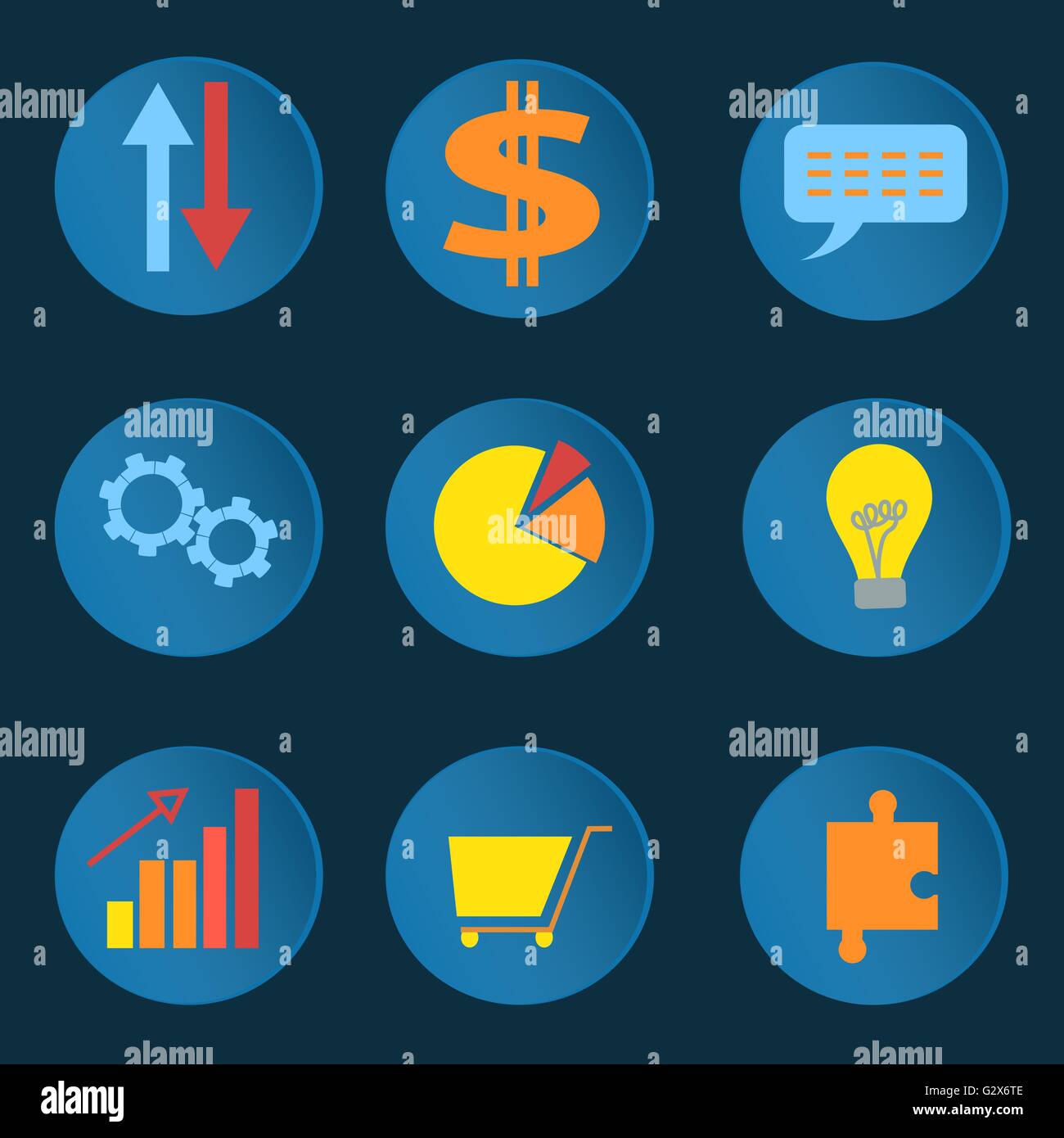 Template icons diagrams business hi-res stock photography and images ...