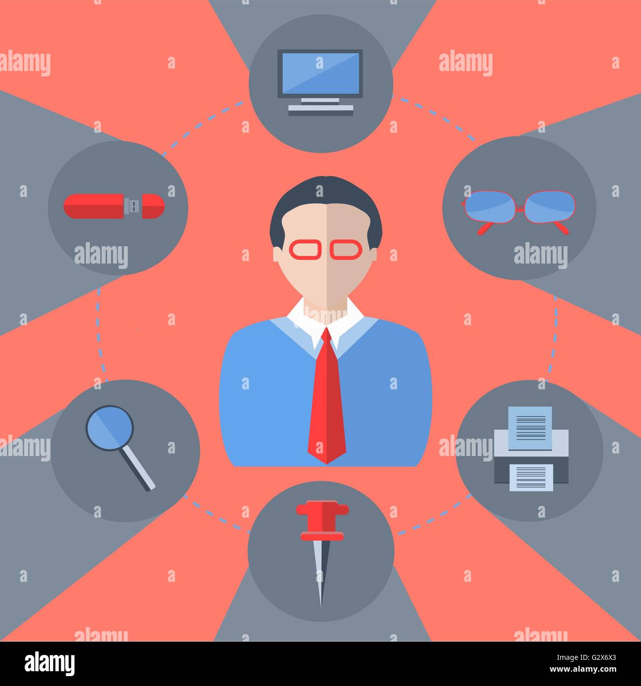 Glasses management Stock Vector Images - Alamy