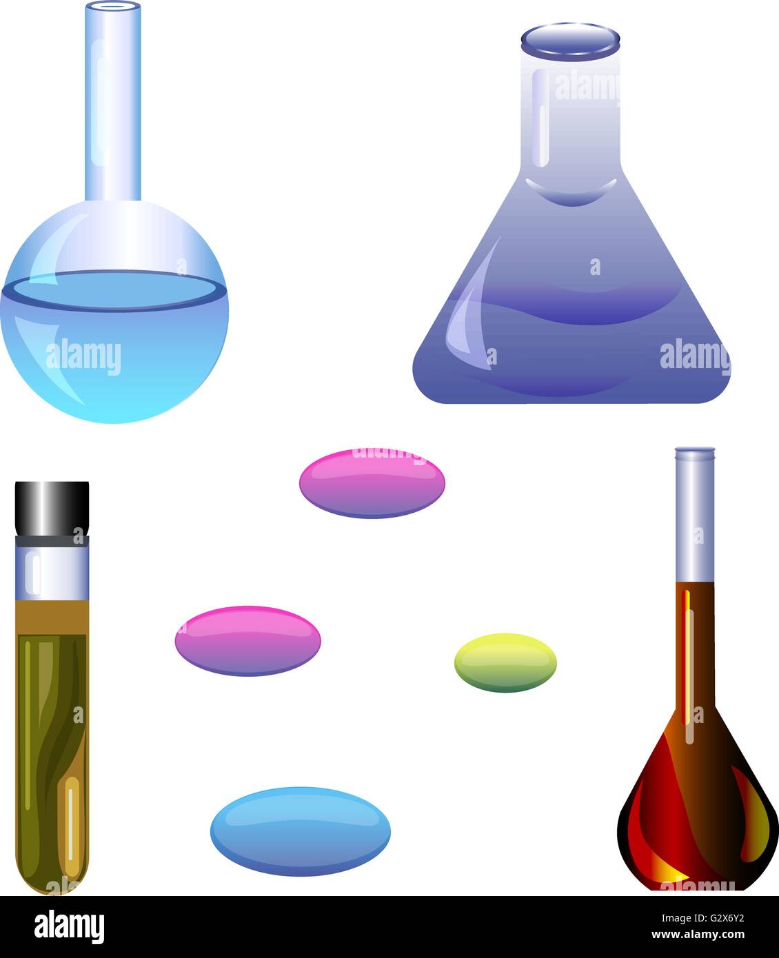 Vector icon chemical glass Stock Vector Images - Alamy