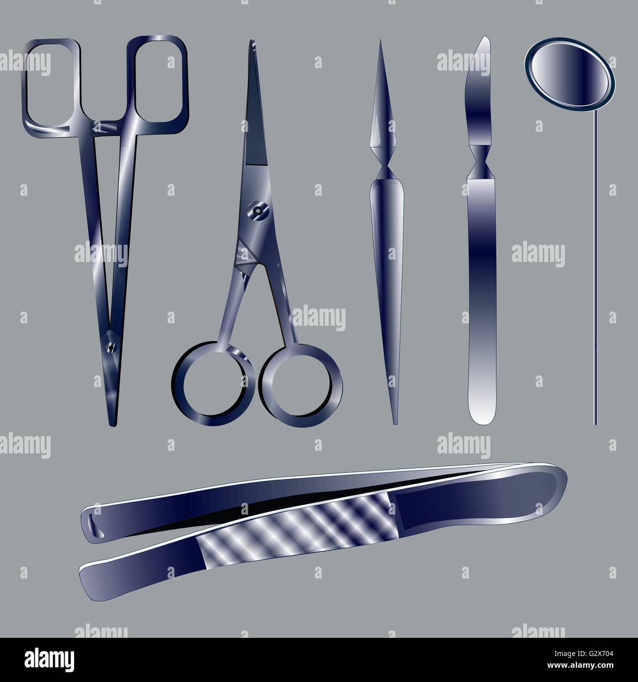 Set medical instruments Stock Vector Image & Art - Alamy