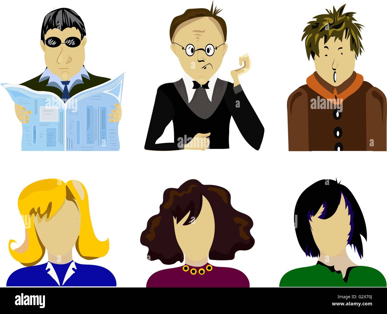 Set people vector Stock Vector Image & Art - Alamy