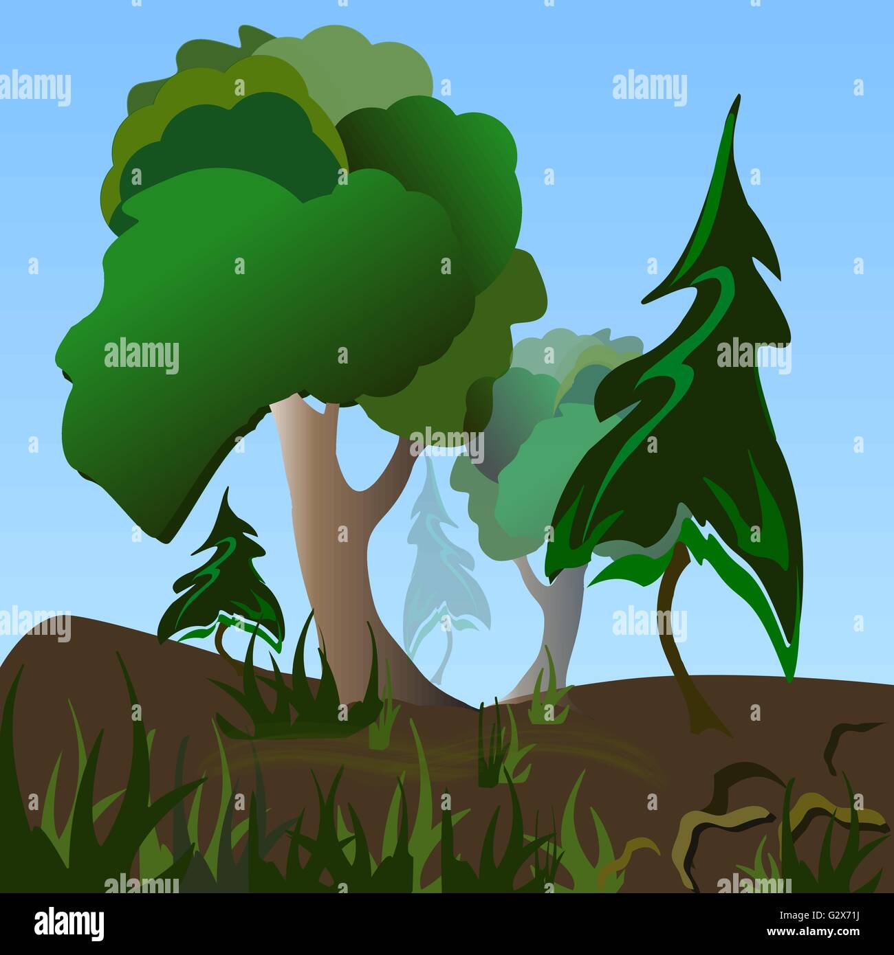 Astonishing landscape Stock Vector Images - Alamy