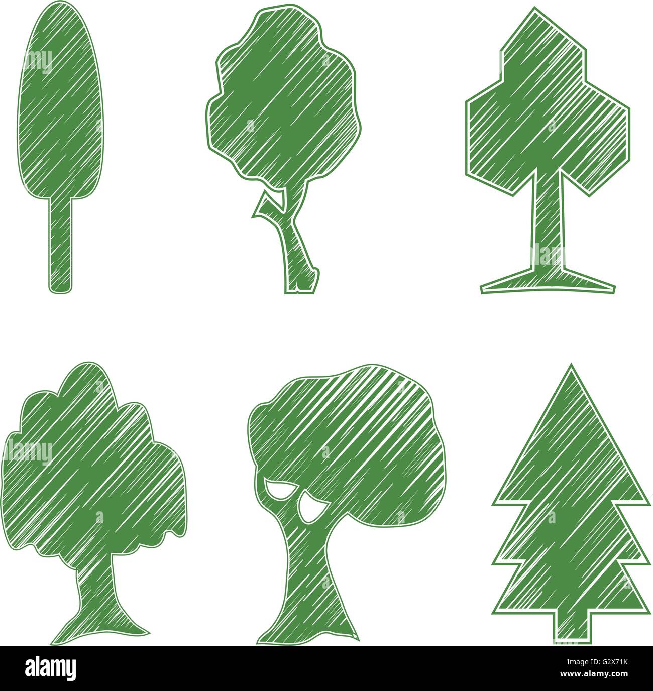 Spruce bush green background Stock Vector Images - Alamy
