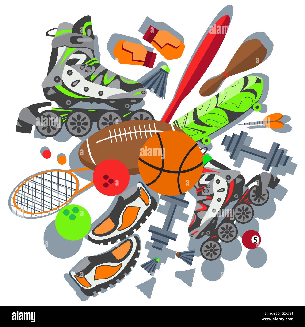 Cartoon bowling ball skittles Cut Out Stock Images & Pictures - Alamy