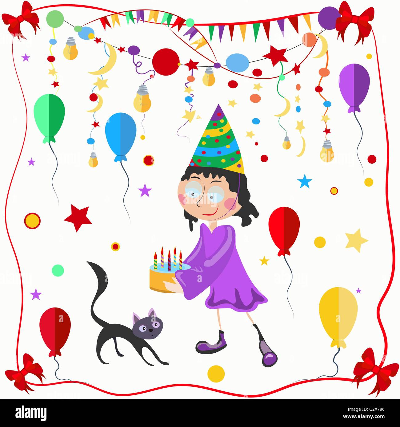 White gift box balloons Stock Vector Images - Alamy