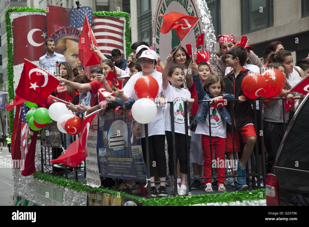 Children national parade flags hi-res stock photography and images - Alamy