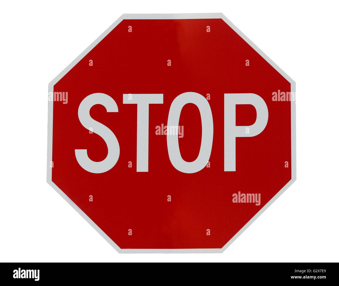 Stop sign color image Cut Out Stock Images & Pictures - Alamy