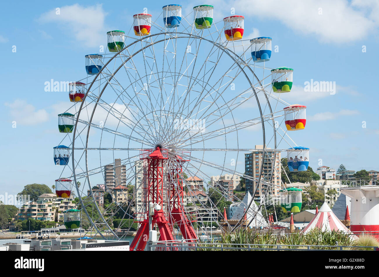 Ferris Wheel at Luna Park Sydney, Milsons Point, Sydney, New South ...