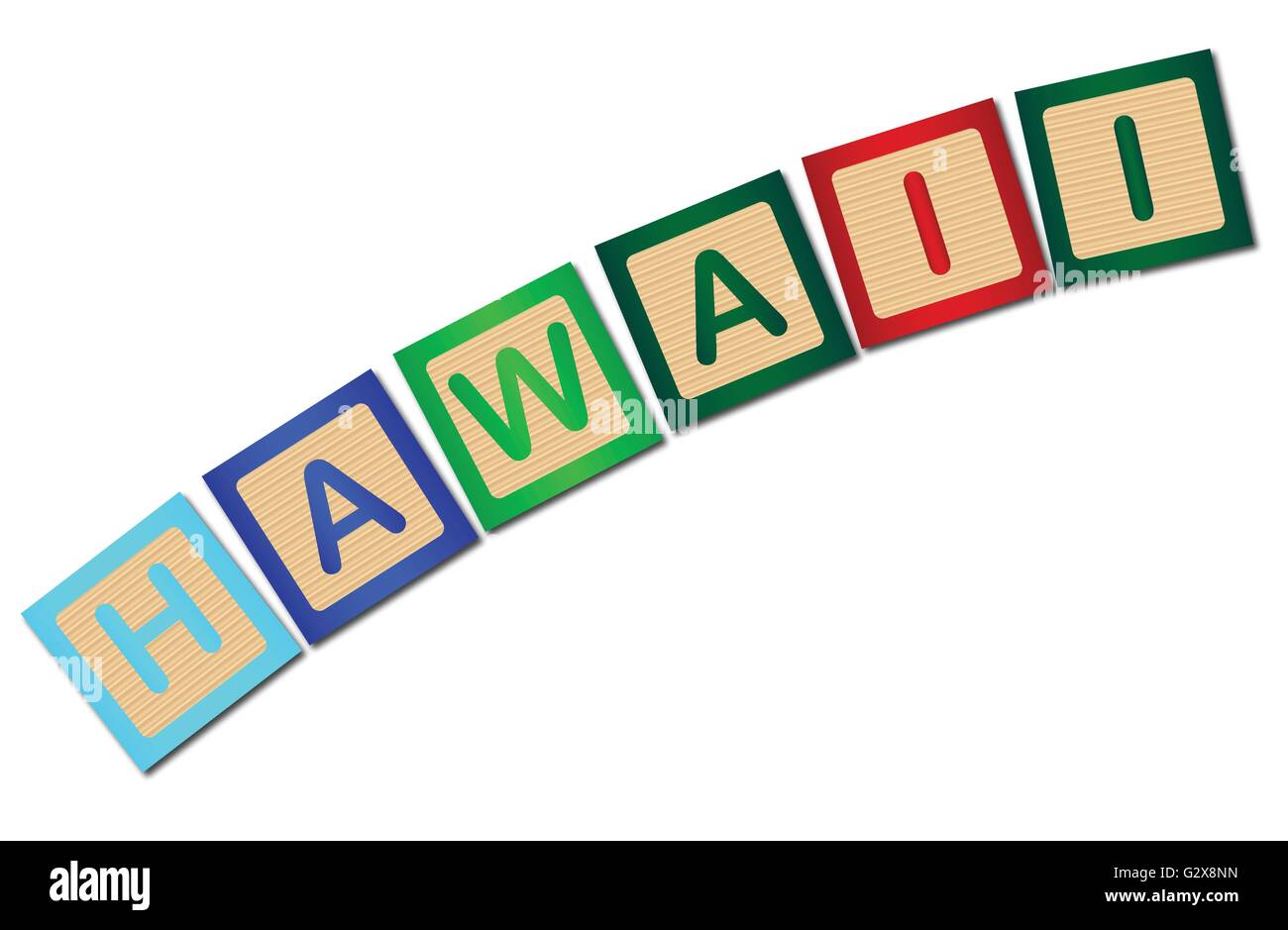 Collection Wooden Block Letters Spelling Stock Vector Images - Alamy