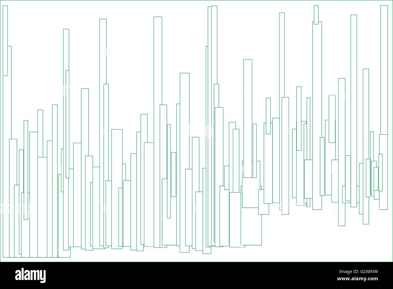 A white background with green outline rectangle shaped Stock Vector ...