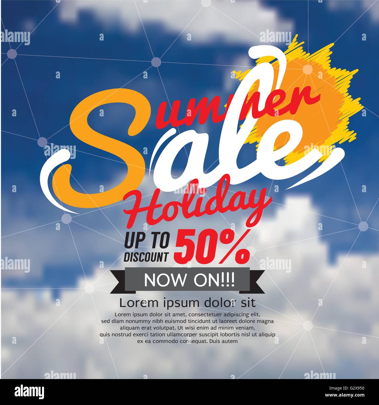 Summer Sale Banner Vector Illustration Stock Vector Image & Art - Alamy