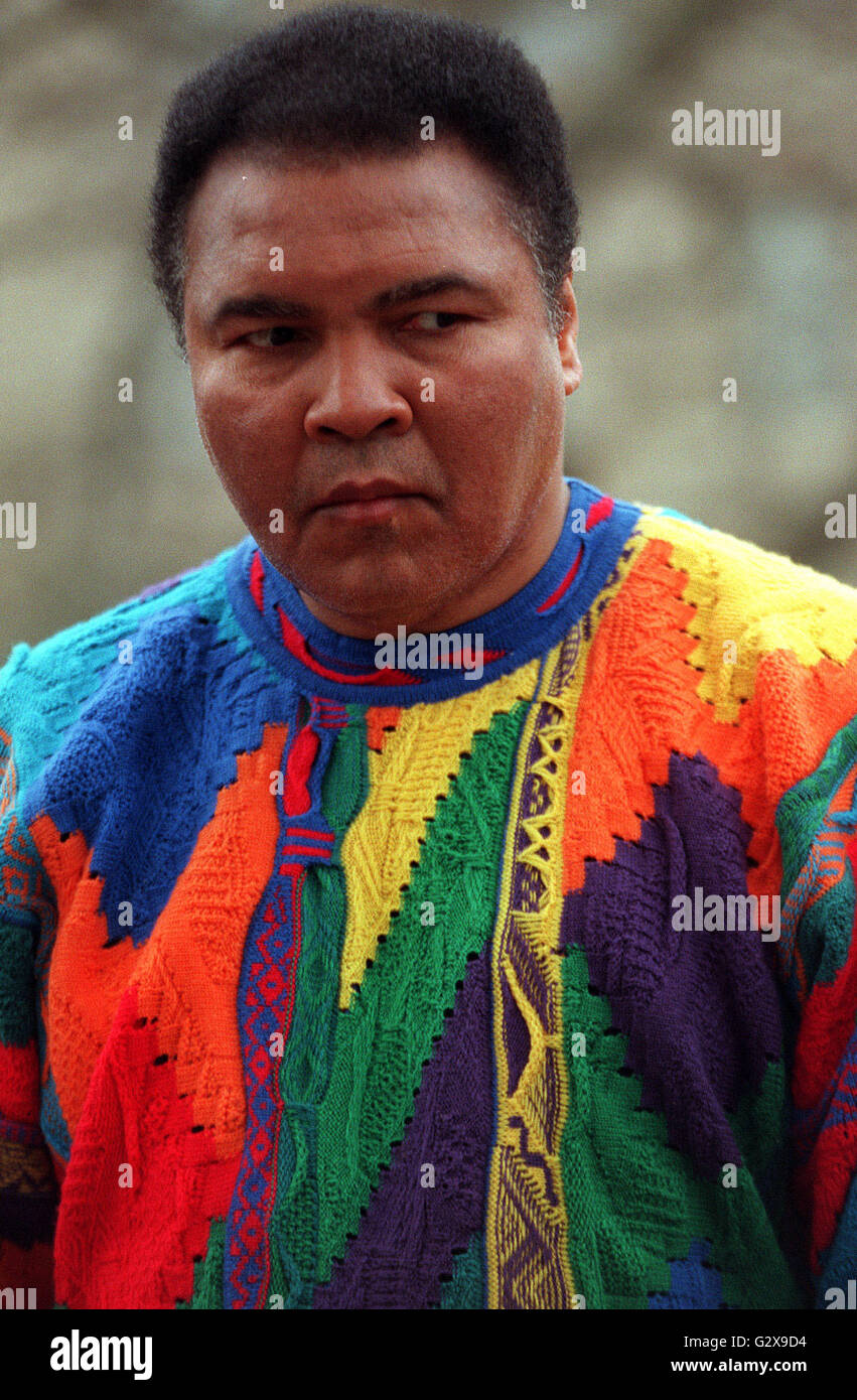 File photo dated 17/02/99 of boxing legend Muhammad Ali, after he laid ...