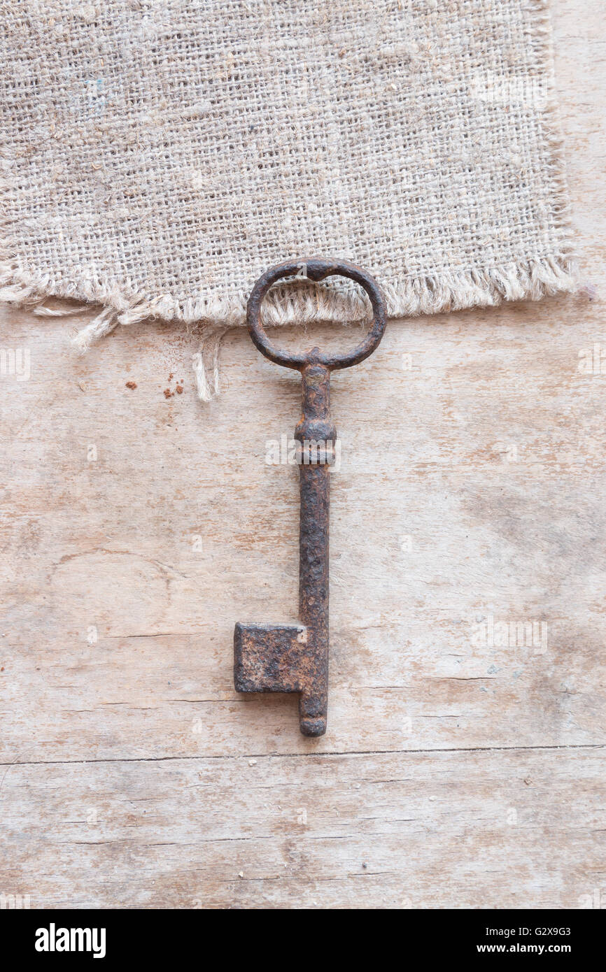 rusty key on the table Stock Photo - Alamy
