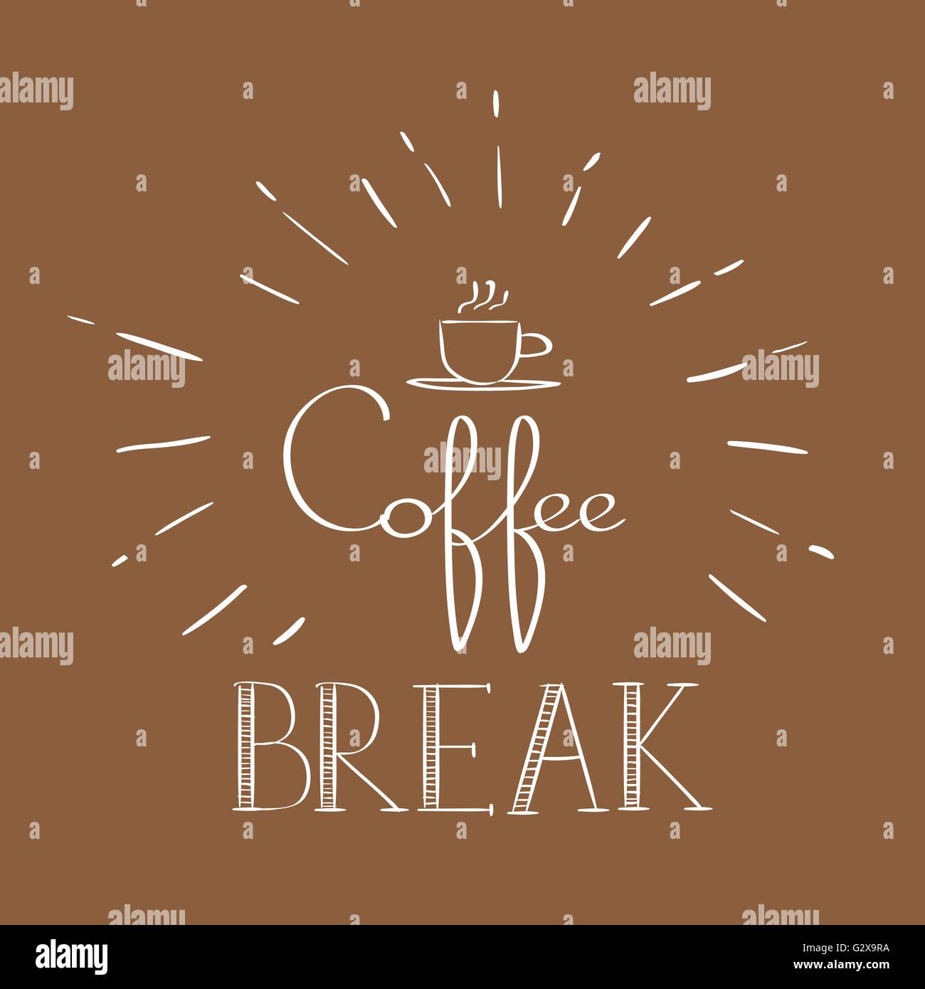 Coffee Break Banner Refreshment Poster Stock Vector Image & Art - Alamy
