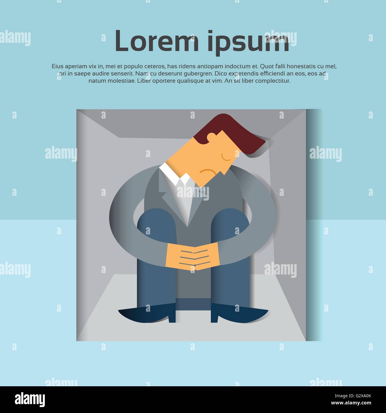 Upset crying man in Stock Vector Images - Alamy