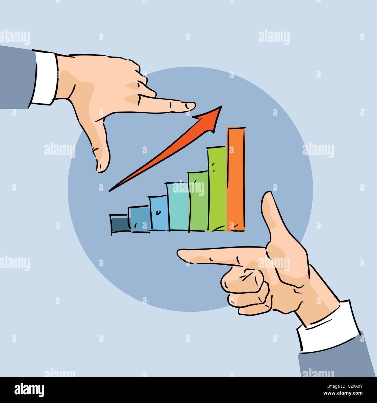 3d graph hand drawing Stock Vector Images - Alamy