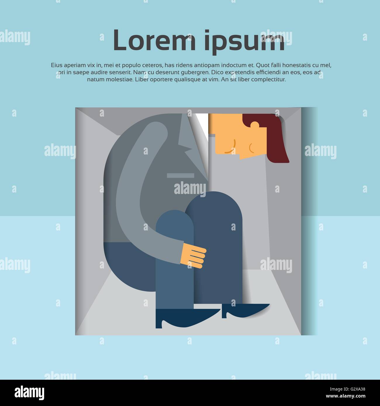 Upset crying man in Stock Vector Images - Alamy