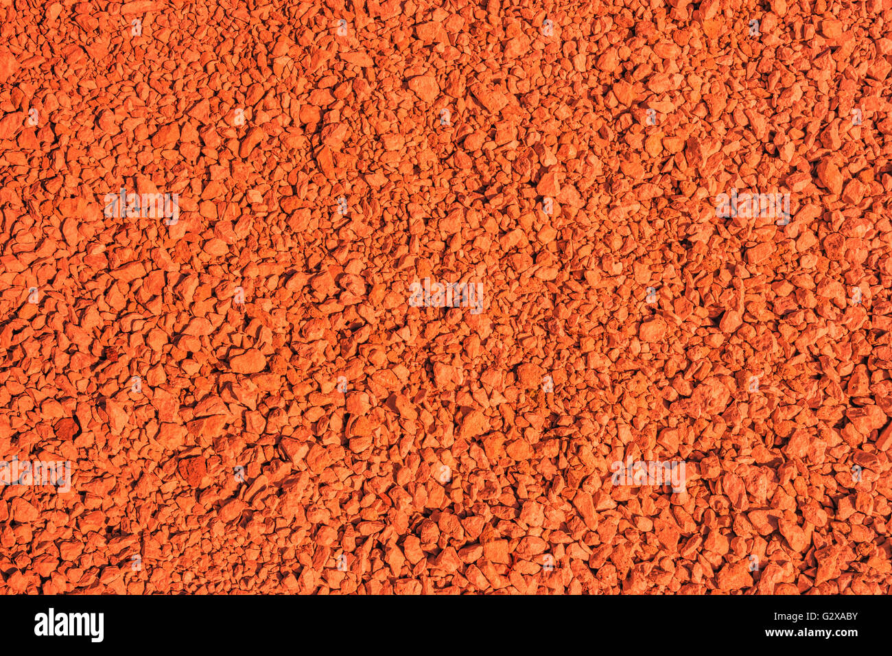 crushed stones, many small stones, red color Stock Photo - Alamy