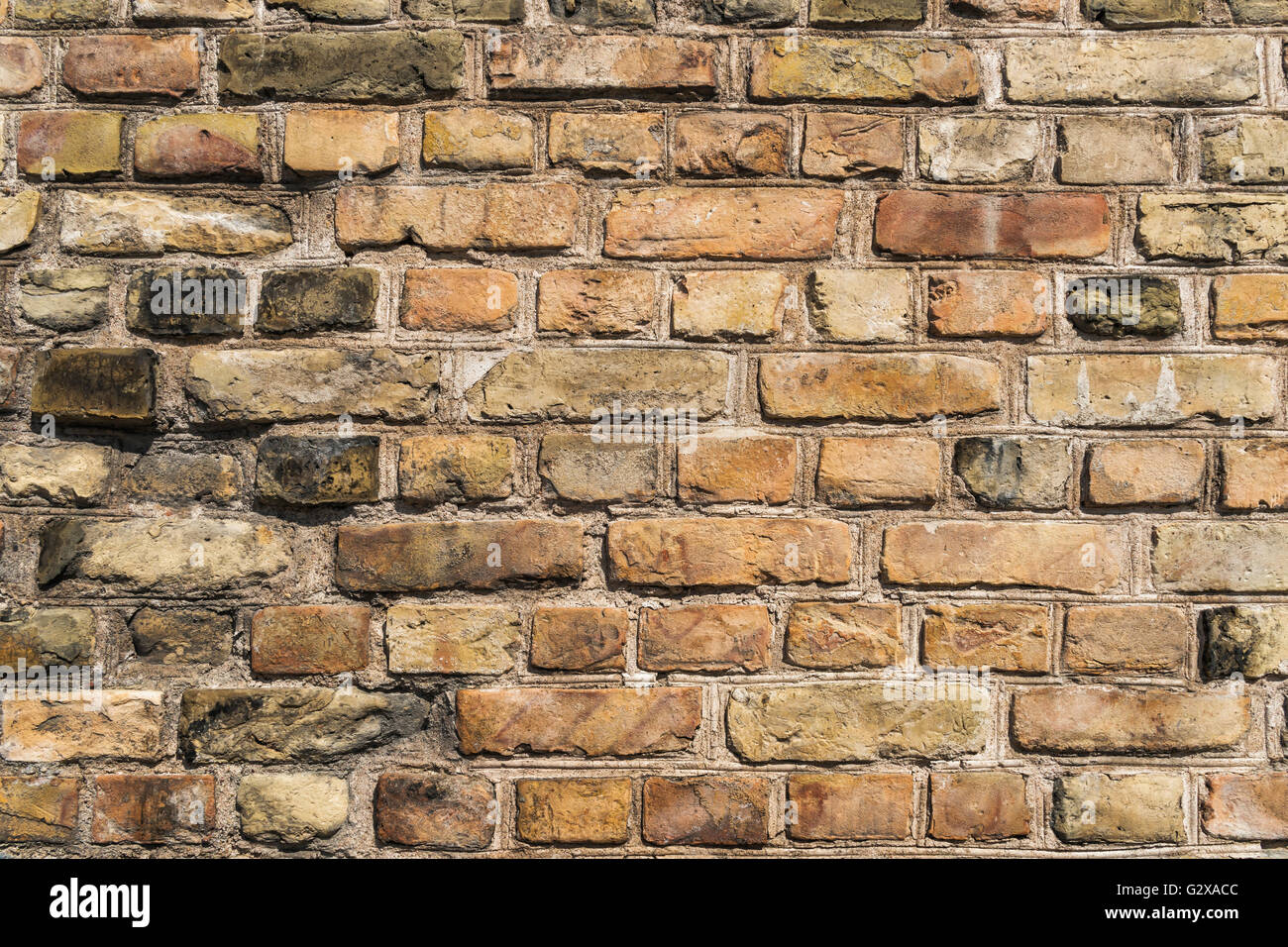 Detail view of an old brick wall Stock Photo - Alamy