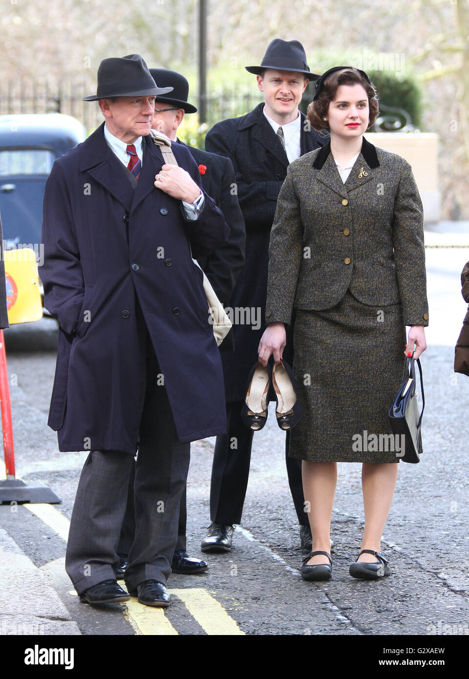 Endless night tv movie filming on location in london hi-res stock ...