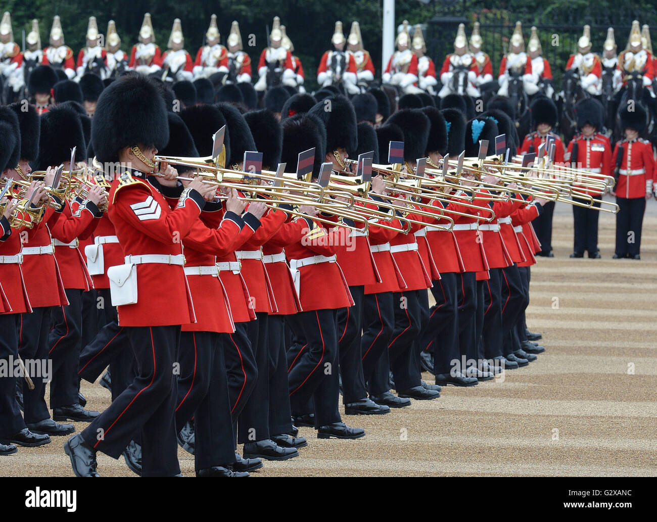 Members of the Household Division during the Colonel's Review, the ...