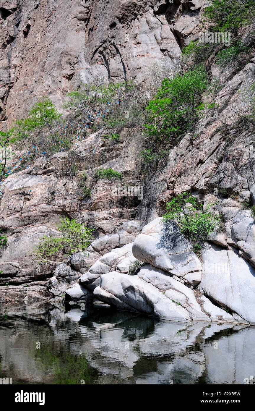 A rocky outcropping within the Heilong Pond area of the Lakeside Great ...
