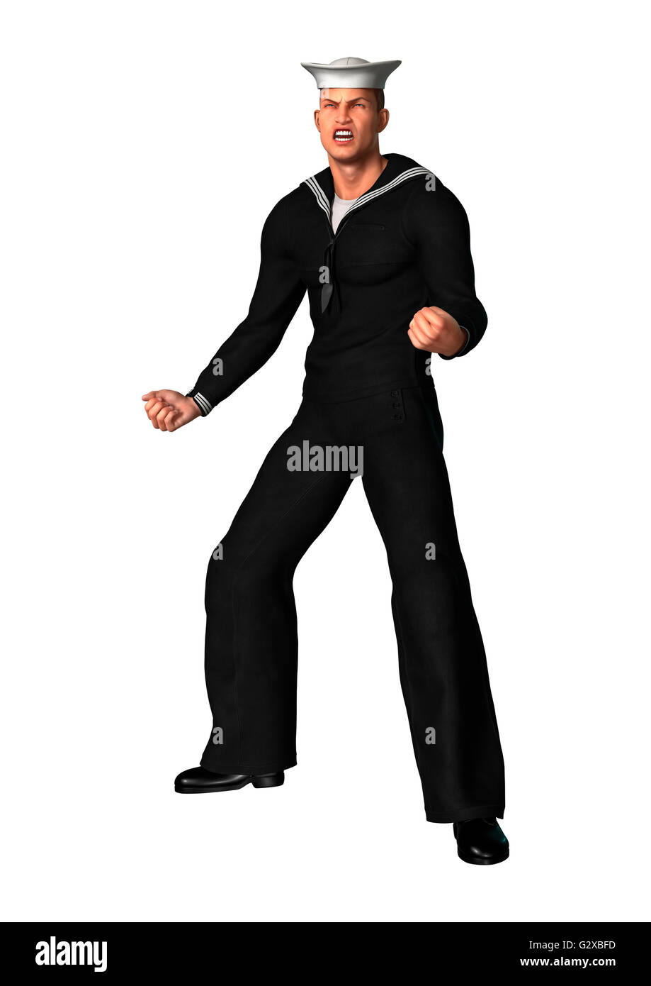 Fighting sailor Cut Out Stock Images & Pictures - Alamy