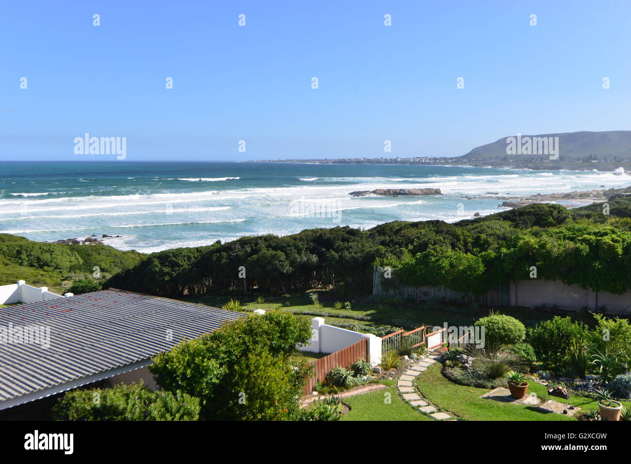 A rocky cove at Hermanus bay in South Africa Stock Photo - Alamy