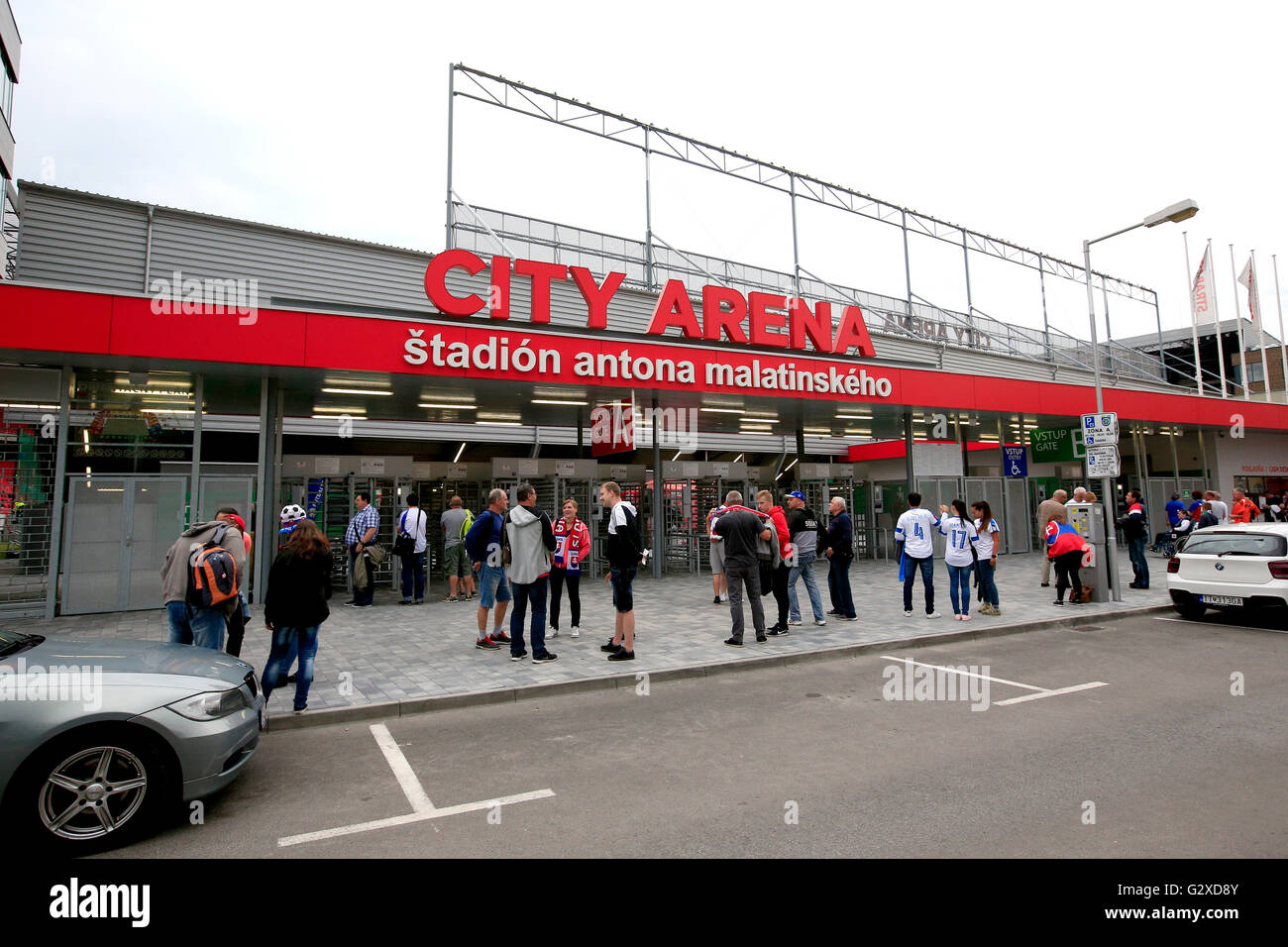 A general view of the Antona Malatinskeho Stadium, Trnava, Slovakia ...
