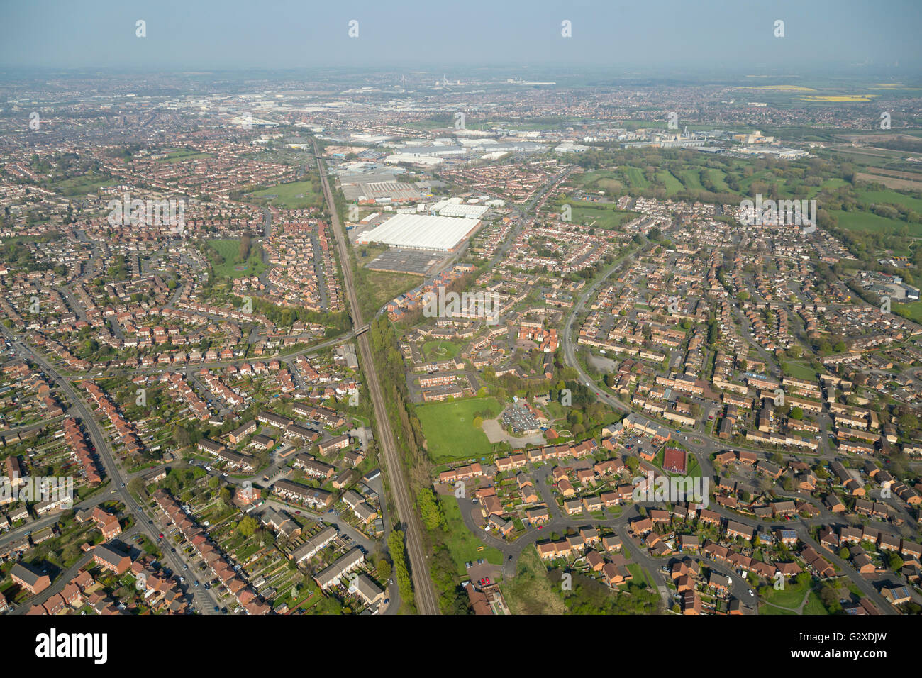 Derby aerial hi-res stock photography and images - Alamy