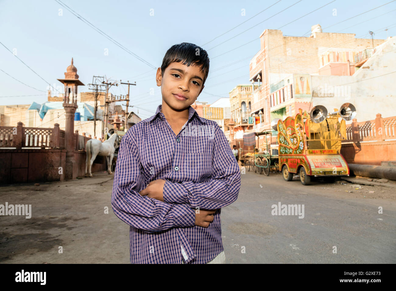 Indian teenager boy portrait hi-res stock photography and images - Alamy