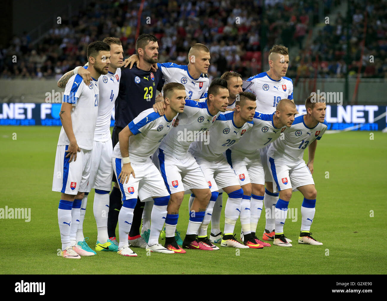 Slovakia team group (top row left-right) Michal Duris, Jan Durica ...